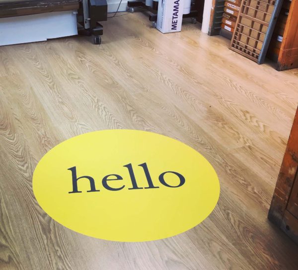 SOCIAL DISTANCING FLOOR STICKERS - Rufford Printing Co